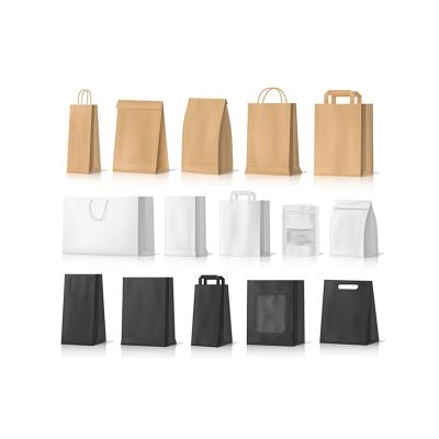 China Brown Custom Printed Paper Bags Fancy Shape for coffee tea for sale