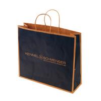 China Brown Custom Printed Paper Bags Fancy Shape for coffee tea for sale