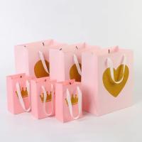 China Kraft Custom Printed Paper Bags 200-300gsm For Shopping Jewelry for sale