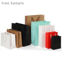 China Kraft Custom Printed Paper Bags 200-300gsm For Shopping Jewelry for sale
