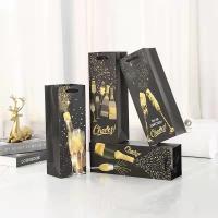 China Luxury Custom Printed Paper Bags For Wine Retail Shopping for sale