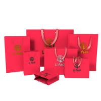 China Coated Paper Custom Printed Gift Bags With Handle Offset printing for sale