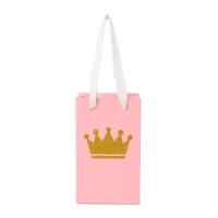 China CMYK 4 Color Custom Printed Paper Bags Boutique Pink Jewellery Paper Bags for sale
