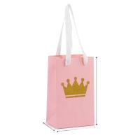 China CMYK 4 Color Custom Printed Paper Bags Boutique Pink Jewellery Paper Bags for sale