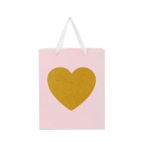 China CMYK 4 Color Custom Printed Paper Bags Boutique Pink Jewellery Paper Bags for sale