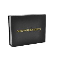 China Magnet Paper Rigid Packaging Box Black Collapsible With Foam for sale