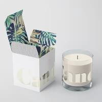 China Candle Jar And Fancy Packaging Box Custom Logo Recycled Fold Paper Materials for sale