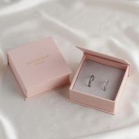 China Magnetic Jewelry Rigid Packaging Box Luxury With Hot Stamping Logo for sale