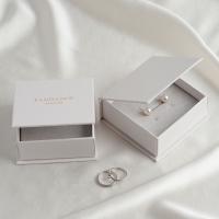 China Magnetic Jewelry Rigid Packaging Box Luxury With Hot Stamping Logo for sale