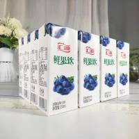 China Juice Food Packaging Box Food Grade Paper For 330ML 500ML 1L for sale