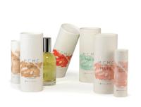 China Durable Cosmetic Cylindrical Paper Tube Box , Perfume Paper Cylinder Packaging And Bottle for sale