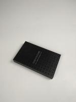 China Modern Luxury Electronics Packaging Box Black Art Paper With Hot Stamp Foil Surface Finish for sale