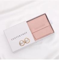 China Custom Jewelry Rigid Packaging Box With Velvet Pouch Bags For Earring Necklace Bracelet for sale
