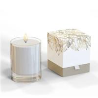 China Custom Print Logo Candle Jar With Box Cardboard Rigid Packaging Box for sale