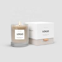 China Custom Print Logo Candle Jar With Box Cardboard Rigid Packaging Box for sale