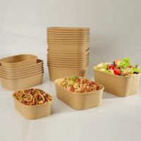 China 500-1000ml Fast Food Takeaway Boxes With CMYK/Pantone Printing Food Container Paper Box for sale
