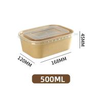 China 500-1000ml Fast Food Takeaway Boxes With CMYK/Pantone Printing Food Container Paper Box for sale