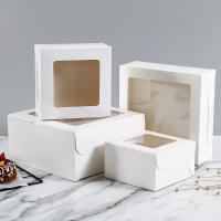 China Cake Food Storage Cardboard Packaging Boxes CMYK/Pantone Printing Folders Type for sale