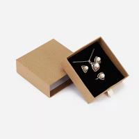 China Glossy / Matte Finish Jewelry Fancy Packaging Box For Rings Necklaces Earrings Pendants Set for sale