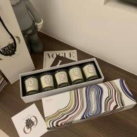China Candle Jar Exquisite Gift Box Rectangular Shape Paper Glossy / Matte Finish for sale