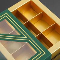 China Luxury Chocolate Food Packaging Box With Window CMYK/Pantone Printing 8 9 12 Grid Fold for sale