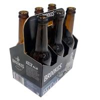 China Corrugated Paper Food Storage Cardboard Boxes Custom Logo Beer Wine Box Portable Handle for sale