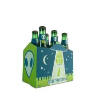 China Corrugated Paper Food Storage Cardboard Boxes Custom Logo Beer Wine Box Portable Handle for sale