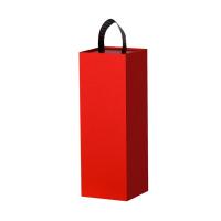 China Folders Red Wine Box With Handle , Paperboard Food Packaging Box for sale