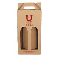 China Folders Red Wine Box With Handle , Paperboard Food Packaging Box for sale
