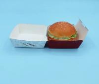 China Burger French Fries Food Packaging Box Printing Eco-Friendly Food Container Paper Box for sale