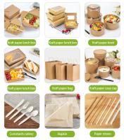 China Burger French Fries Food Packaging Box Printing Eco-Friendly Food Container Paper Box for sale