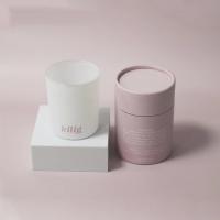 China Candle Tea paper cylinder packaging Customizable Design Matt Lamination / Foil Stamp for sale