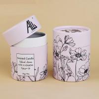 China Candle Tea paper cylinder packaging Customizable Design Matt Lamination / Foil Stamp for sale