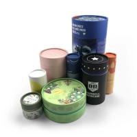 China Printed Paper Tube Food Packaging With Matt Lamination Customizable Design for sale