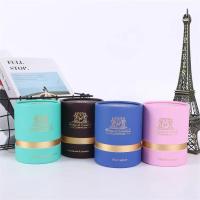 China Cosmetic Perfume Candle Cylinder Paper Tube Packaging Matt Lamination Surface Treat for sale