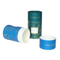 China cylinder Glass paper Jar Box Paper Tube Candle Packaging For Customized Logo Design for sale