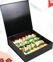 China Folder Type Food Sushi Storage Cardboard Paper Packaging Boxes Eco Friendly for sale