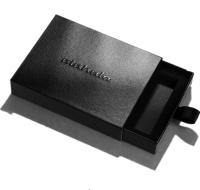 China Rectangular Cardboard Exquisite Gift Black Embossing Foil Logo Drawer Box for Products for sale