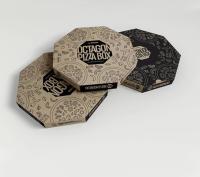 China Custom Takeaway Octangle Pizza Food Packaging Box Lead Time 12 Days for Food for sale