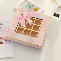 China Custom Valentine's Day Chocolate Box With Window Eco Friendly Paperboard Food Packaging Box for sale