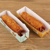 China Eco Friendly Custom Hot Dog Boxes Food Paperboard Folders Box Factory for sale