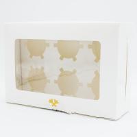 China Colorful Printed Food Packaging Folders CMYK/Pantone 2 4 6 8 12 Cupcake Box Cake Boxes Manufacturer for sale