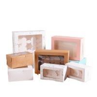 China Colorful Printed Food Packaging Folders CMYK/Pantone 2 4 6 8 12 Cupcake Box Cake Boxes Manufacturer for sale