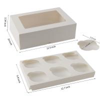 China Colorful Printed Food Packaging Folders CMYK/Pantone 2 4 6 8 12 Cupcake Box Cake Boxes Manufacturer for sale