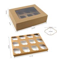 China Eco Friendly Kraft Paper Fold Food Packaging Boxes for Bakery Boxes Cookie Box Designs for sale