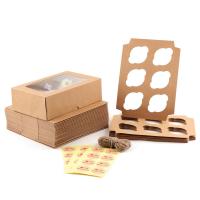 China Eco Friendly Kraft Paper Fold Food Packaging Boxes for Bakery Boxes Cookie Box Designs for sale