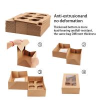 China Eco Friendly Kraft Paper Fold Food Packaging Boxes for Bakery Boxes Cookie Box Designs for sale