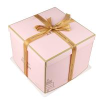China Custom Food Packaging Box Paperboard CMYK/Pantone Printing 4 6 8 12 Inch Birthday Party Cake Boxes Manufacturers for sale
