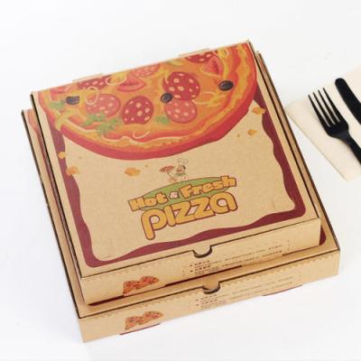 China Custom Eco Friendly Disposable Food Packaging Boxes Hamburg Pizza Box Manufacturers CMYK/Pantone Printed for sale