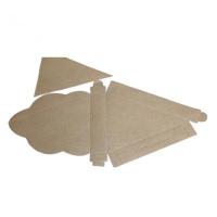 China Eco Friendly Paperboard Food Folders Triangle Pizza Box CMYK/Pantone Printed Box for sale